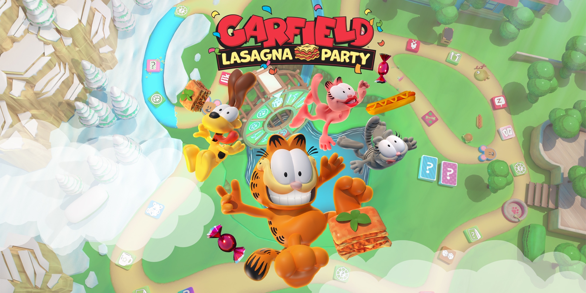 Garfield Lasagna Party : un jeu où on a vite fait le tour du plateau
